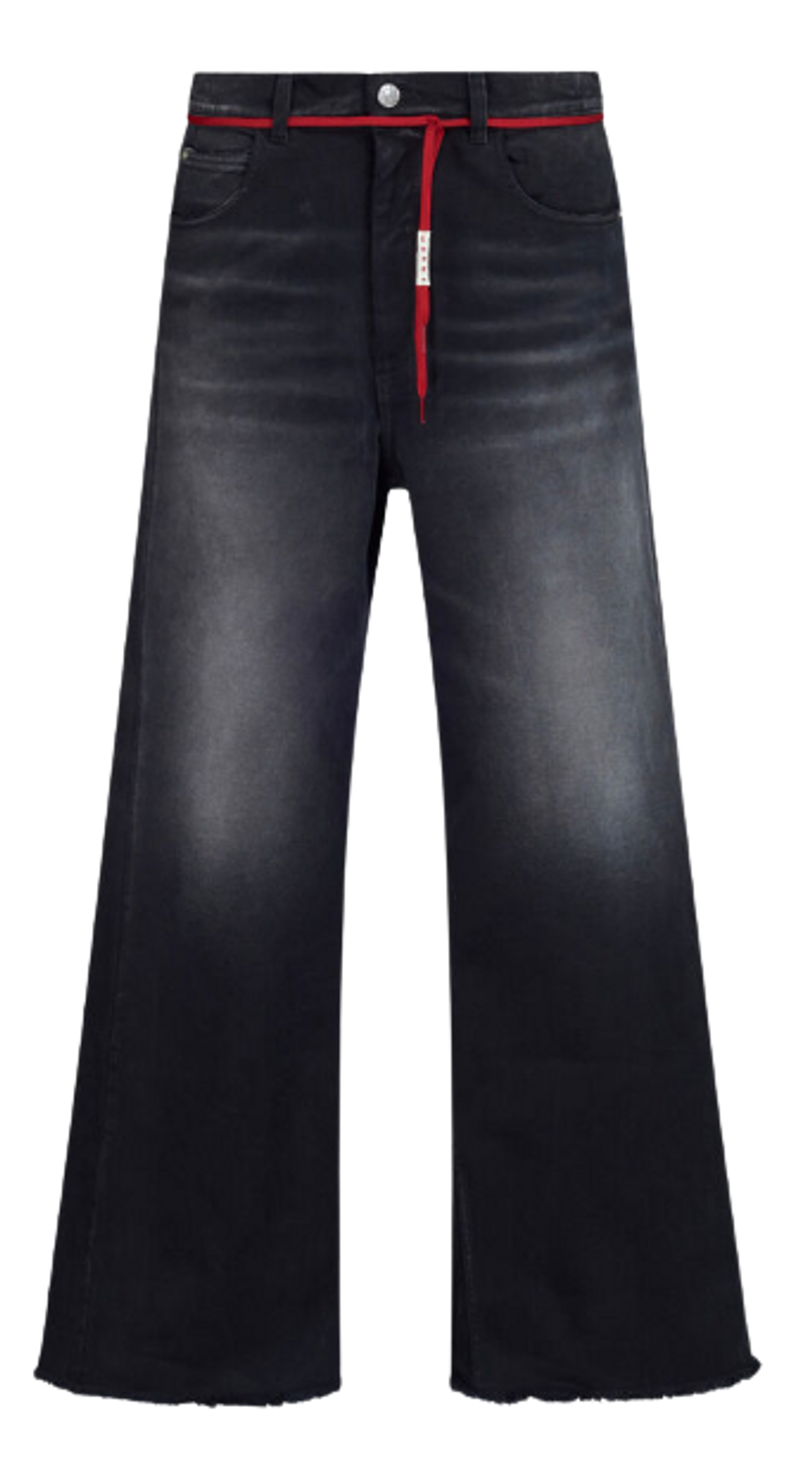 Marni Black Bleached Bull Denim Flared Jeans | WHAT’S ON THE STAR?