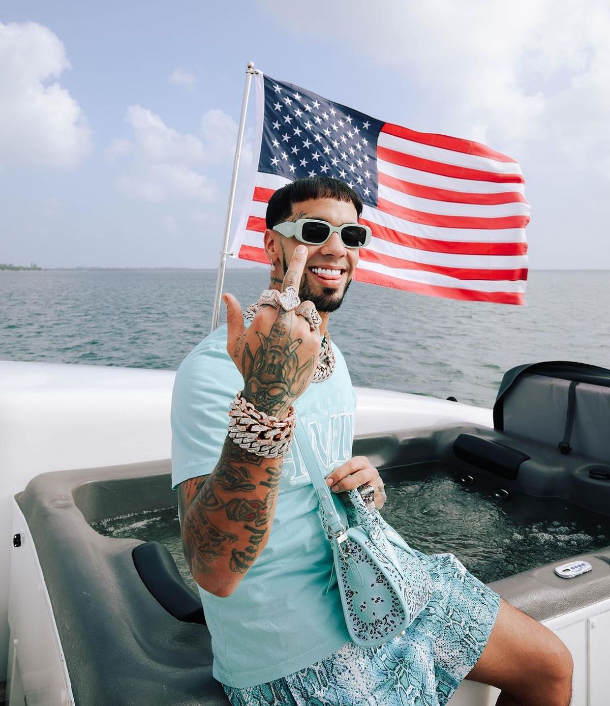 Anuel AA Outfit from October 4, 2023 | WHAT’S ON THE STAR?