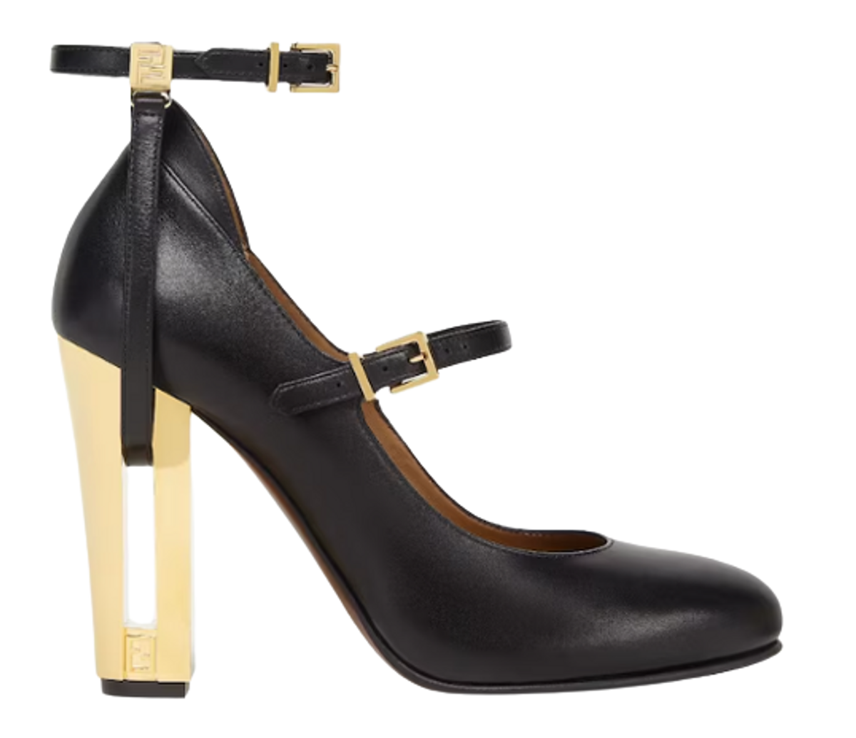 Fendi Black Leather High-Heeled Pumps | WHAT’S ON THE STAR?