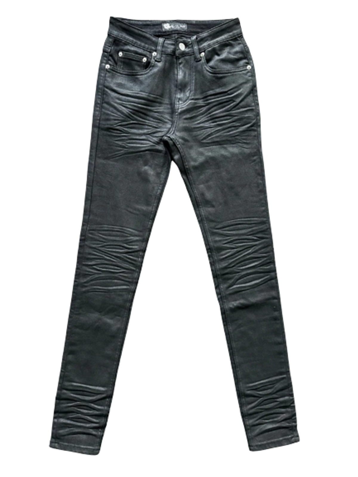 Filthy Wealth Black Wax Denim Pants | WHAT’S ON THE STAR?