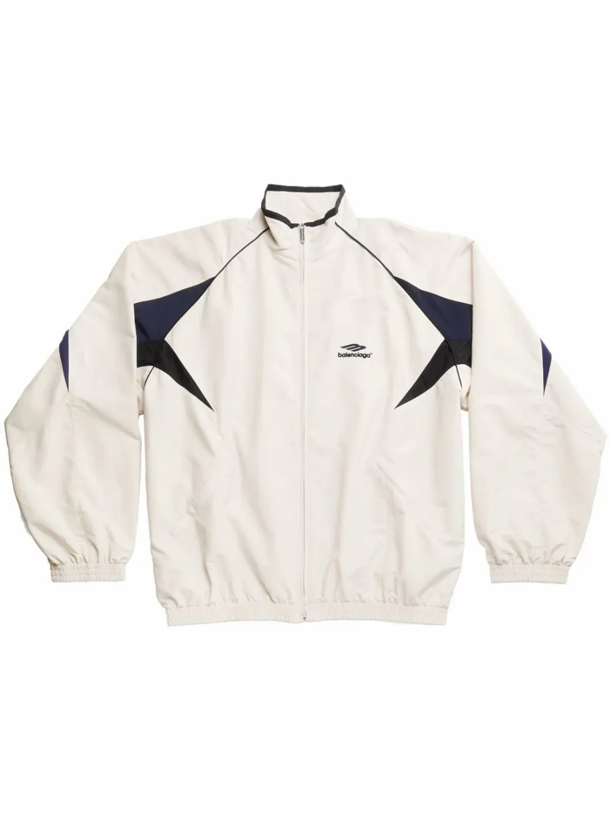 Balenciaga 3b Sports Icon Track Jacket In White | WHAT’S ON THE STAR?