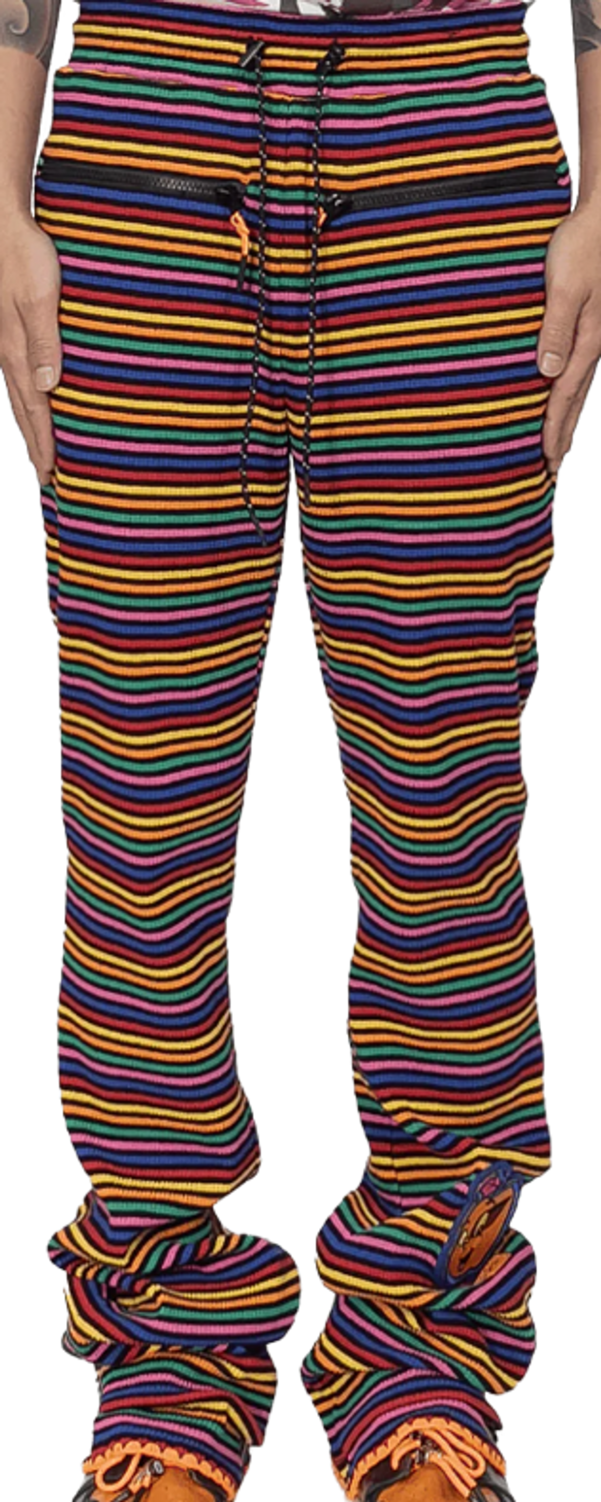 99%IS Ribbed Stripe" FINE! APPLE " Pants | WHAT’S ON THE STAR?