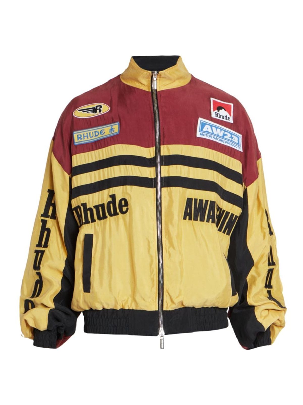 Rhude Mustard Nylon Rally Racing Jacket | WHAT’S ON THE STAR?