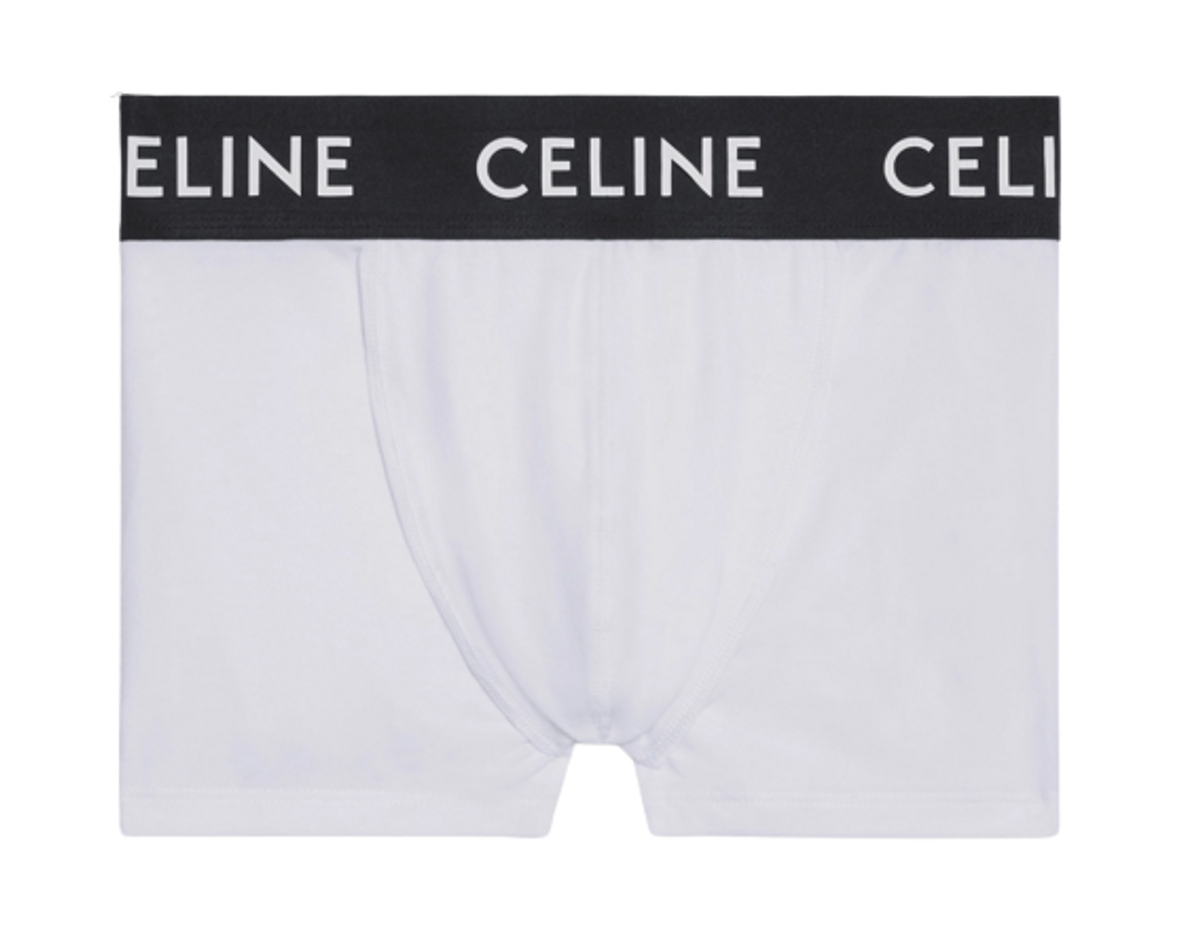 Celine White Cotton Boxers | WHAT’S ON THE STAR?
