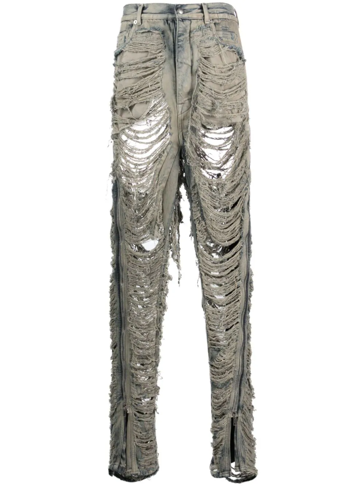 Rick Owens Light Blue Bolan Ripped Bootcut Jeans | WHAT’S ON THE STAR?