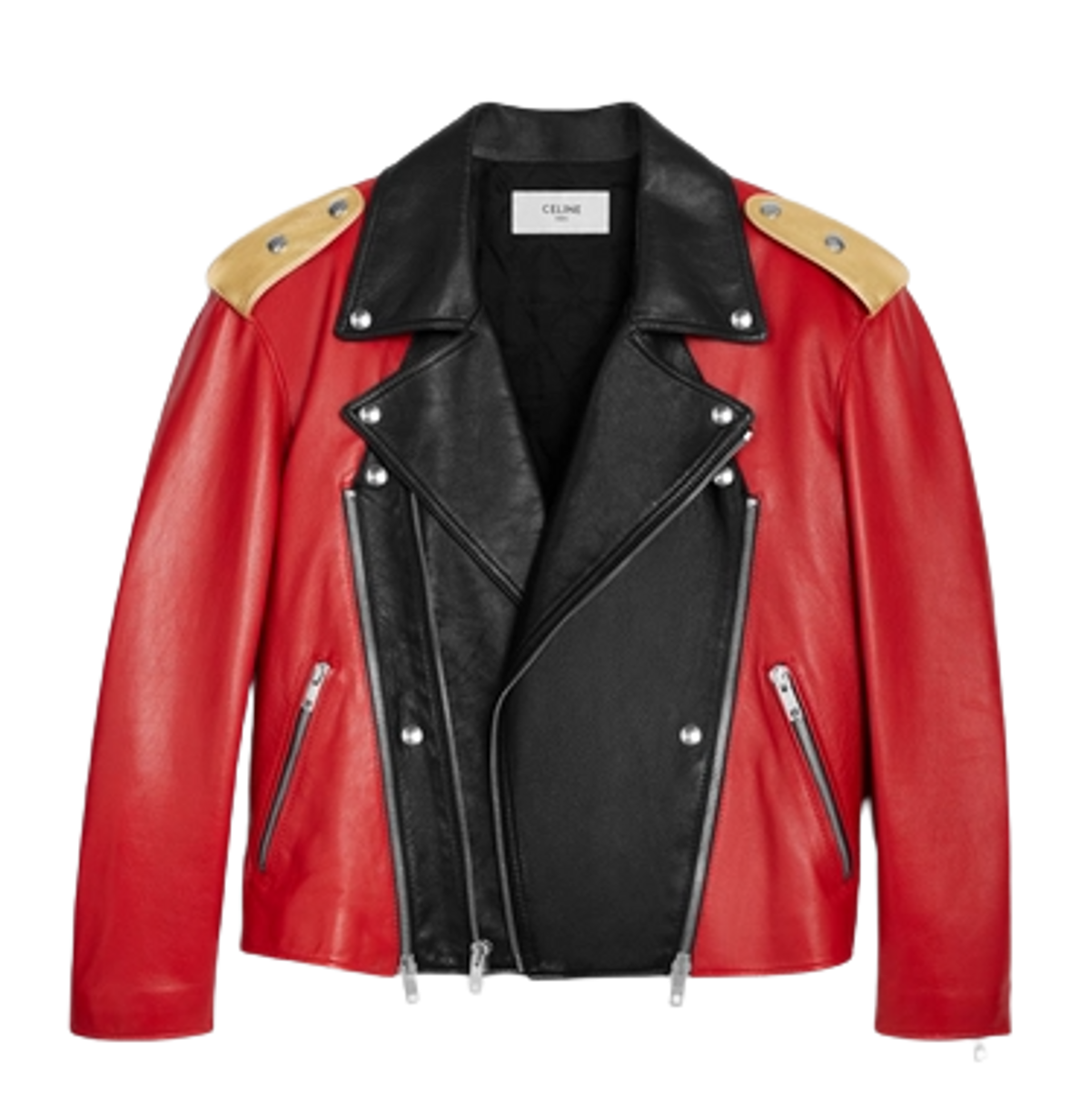 Celine Red Biker Jacket | WHAT’S ON THE STAR?