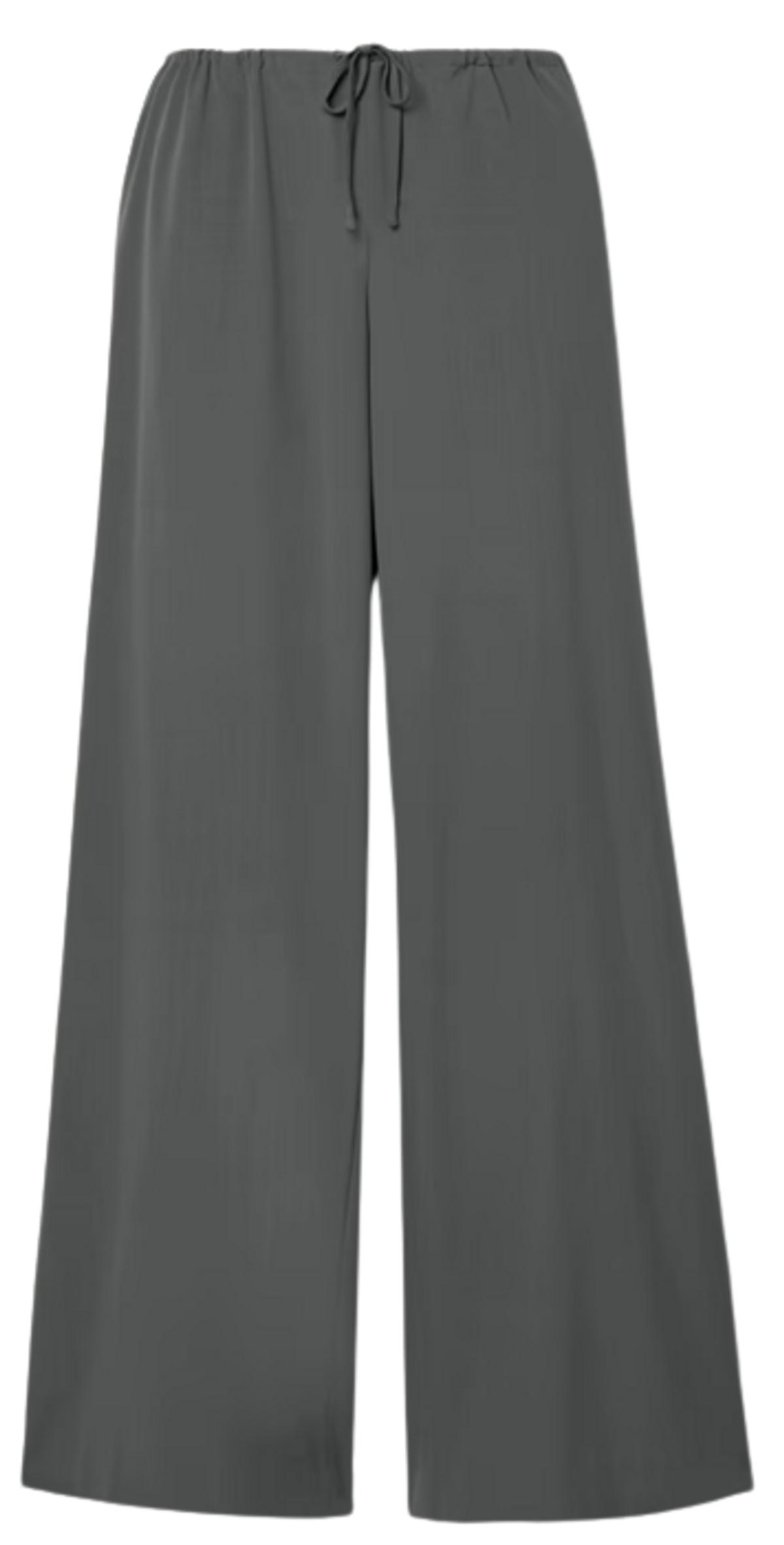 The Row Gray Barrie Wide-leg Wool-crepe Pants | WHAT’S ON THE STAR?