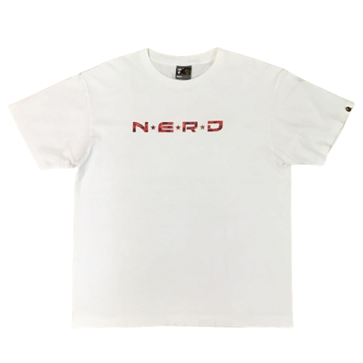 Bape × N.E.R.D White Logo T-Shirt | WHAT’S ON THE STAR?