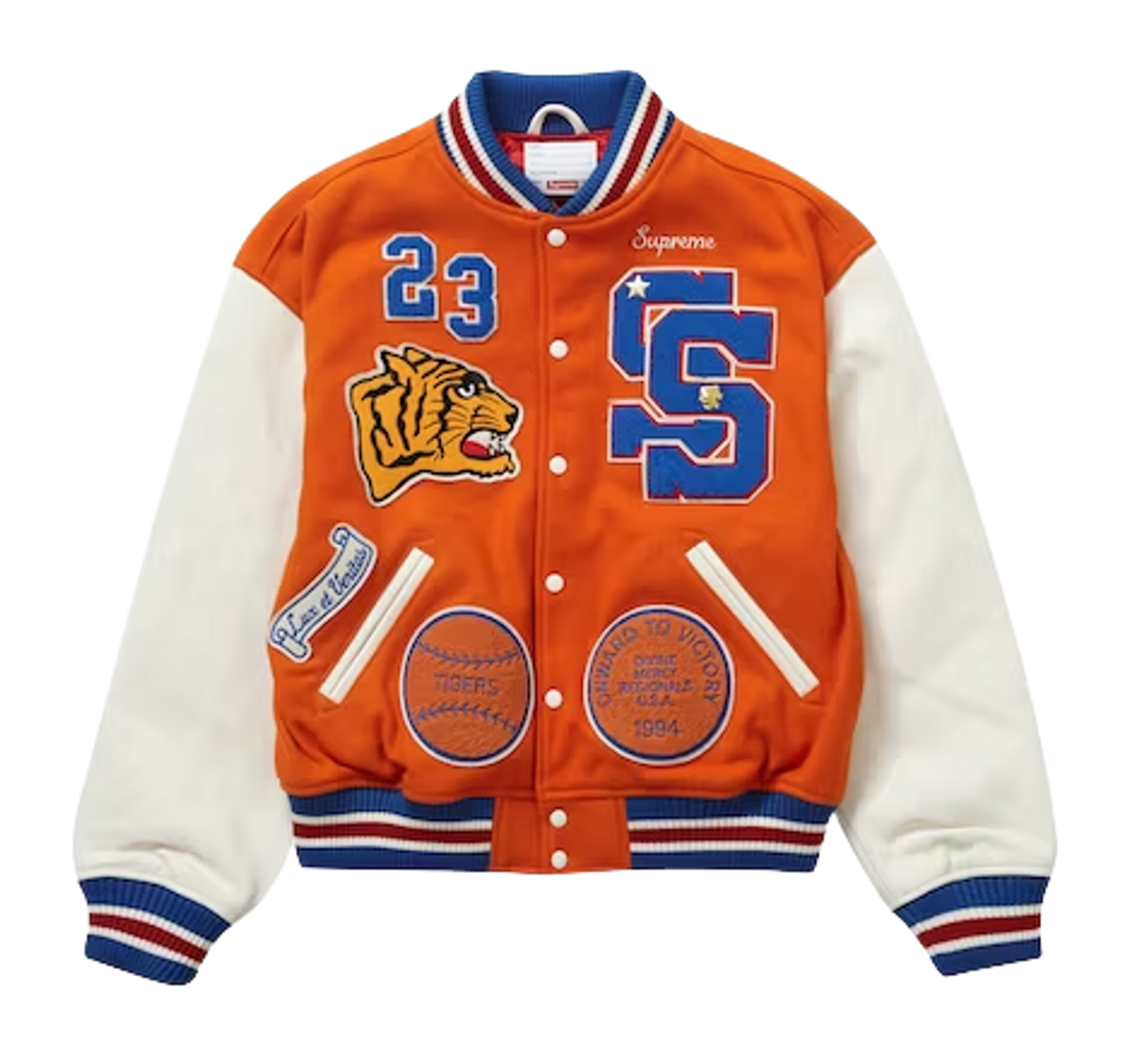 Supreme Tiger Orange Varsity Jacket | WHAT’S ON THE STAR?
