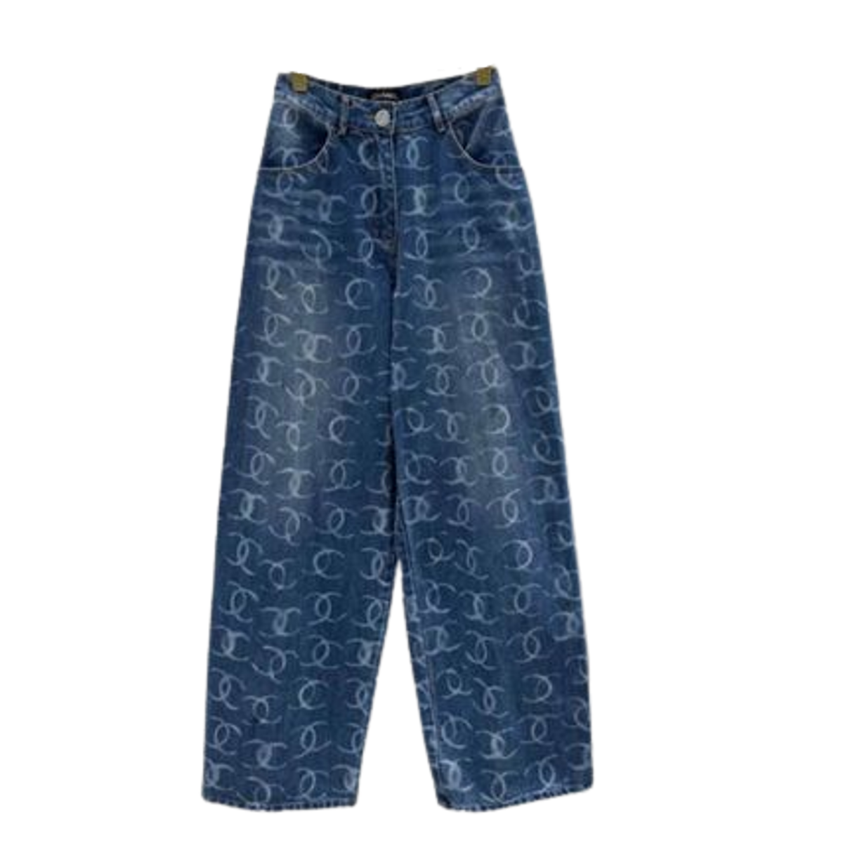 Chanel Printed Embroidered Denim Jeans | WHAT’S ON THE STAR?