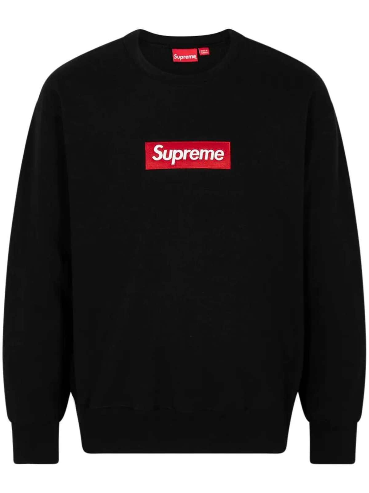 Supreme Black Box Logo Crew-neck Sweatshirt | WHAT’S ON THE STAR?