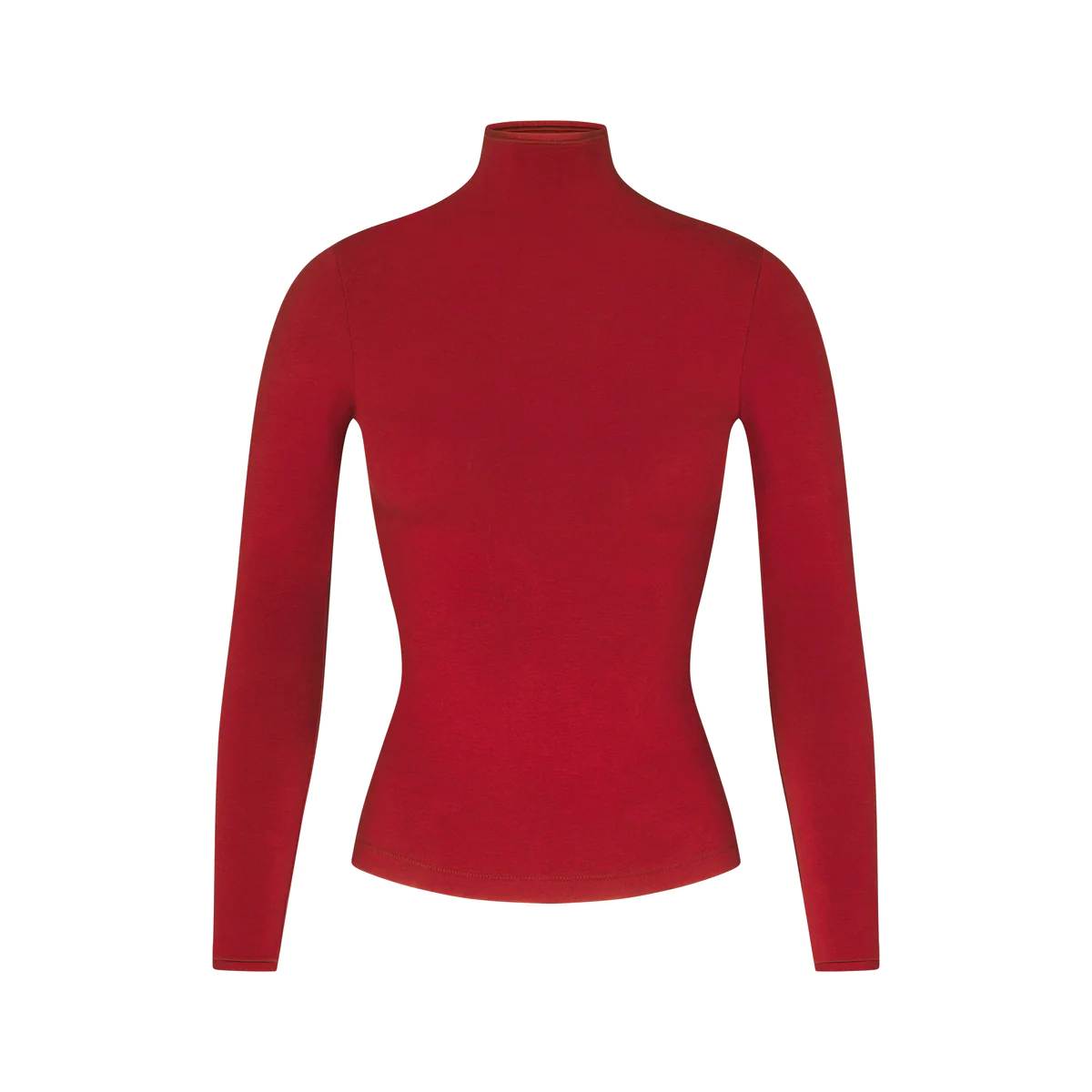 Skims Brick Long Sleeve Turtleneck | WHAT’S ON THE STAR?