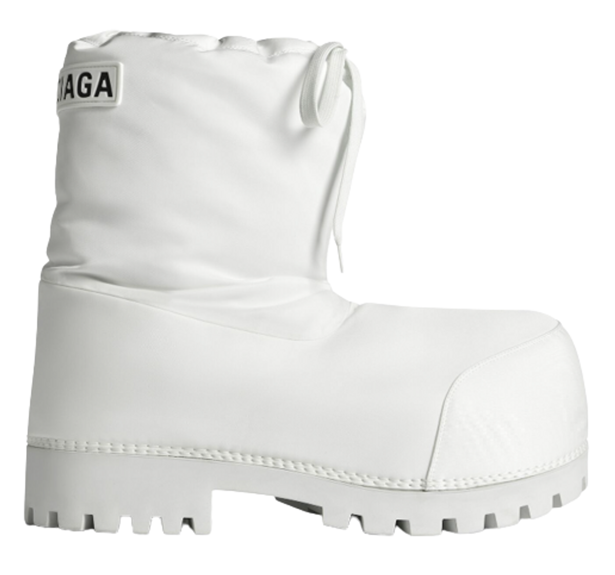 Balenciaga White Nylon Alaska Low Boots | WHAT’S ON THE STAR?