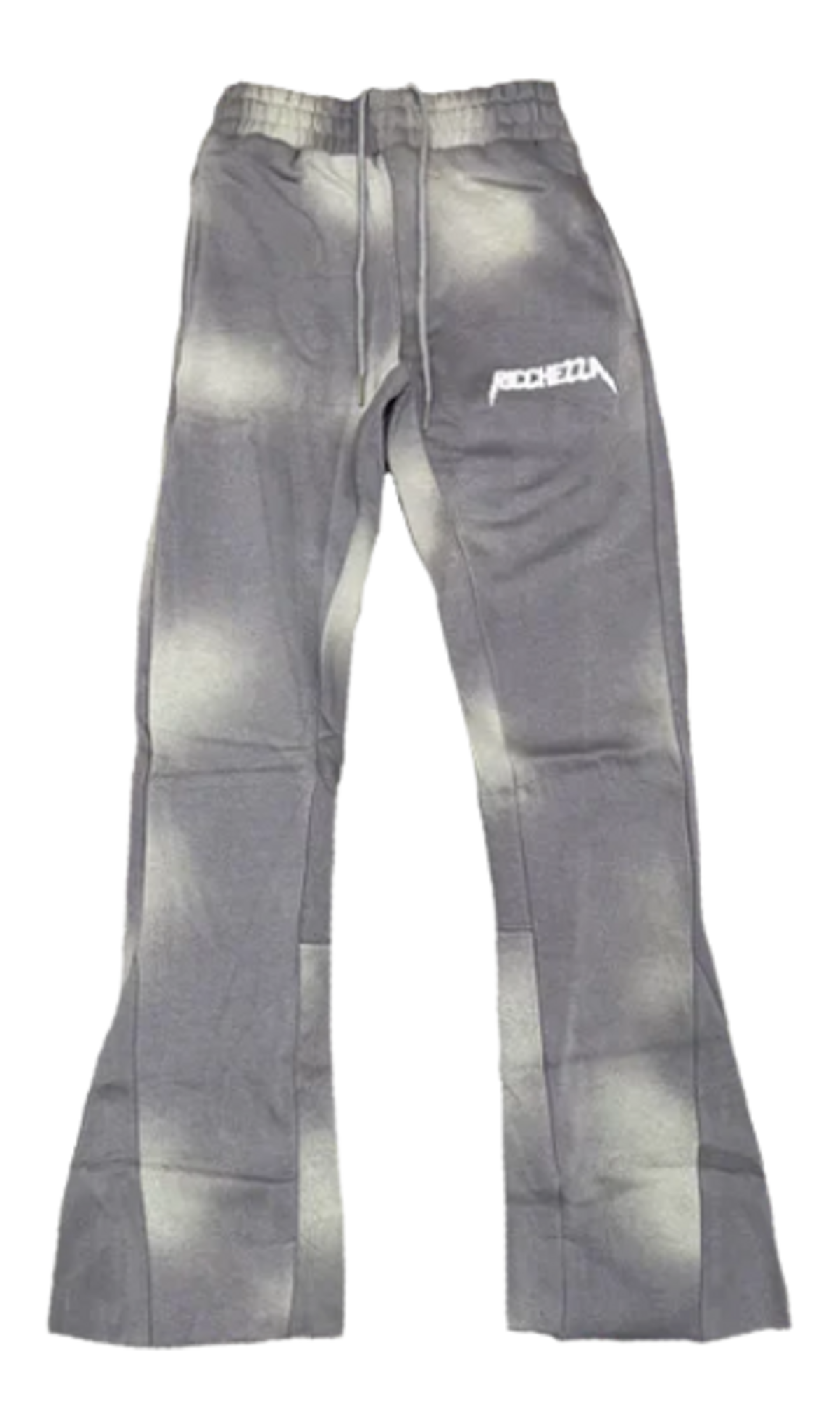 Ricchezza Forever Grey Clouded Flared Sweat Pants | WHAT’S ON THE STAR?