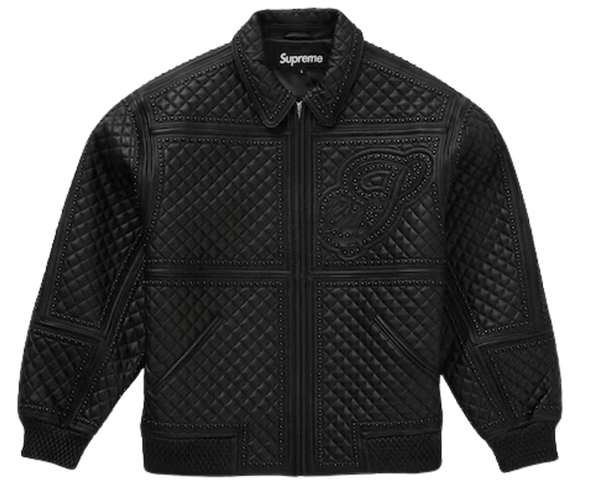 Supreme Studded Quilted Leather Jacket | WHAT’S ON THE STAR?