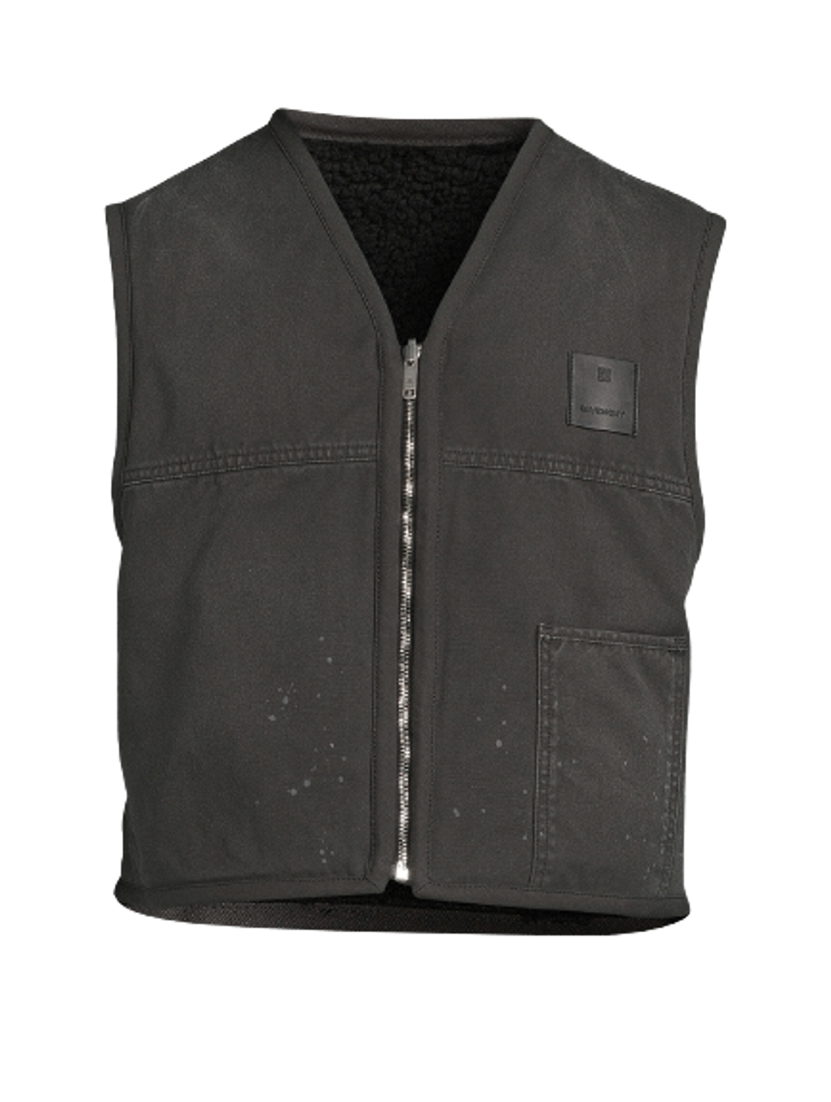 Givenchy Black Shearling Effect Reversible Vest | WHAT’S ON THE STAR?