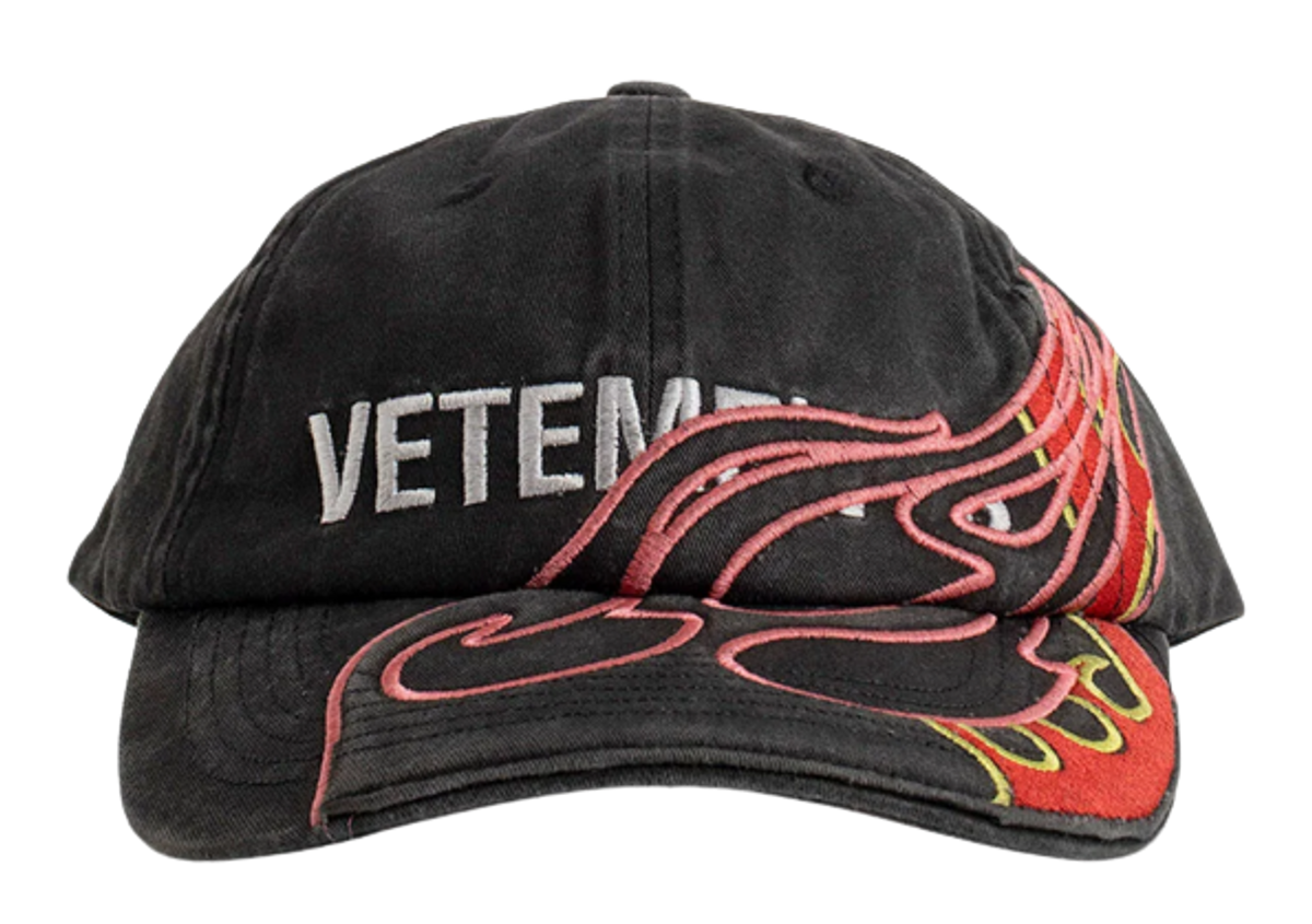 Vetements Black Flame Logo Cap | WHAT’S ON THE STAR?