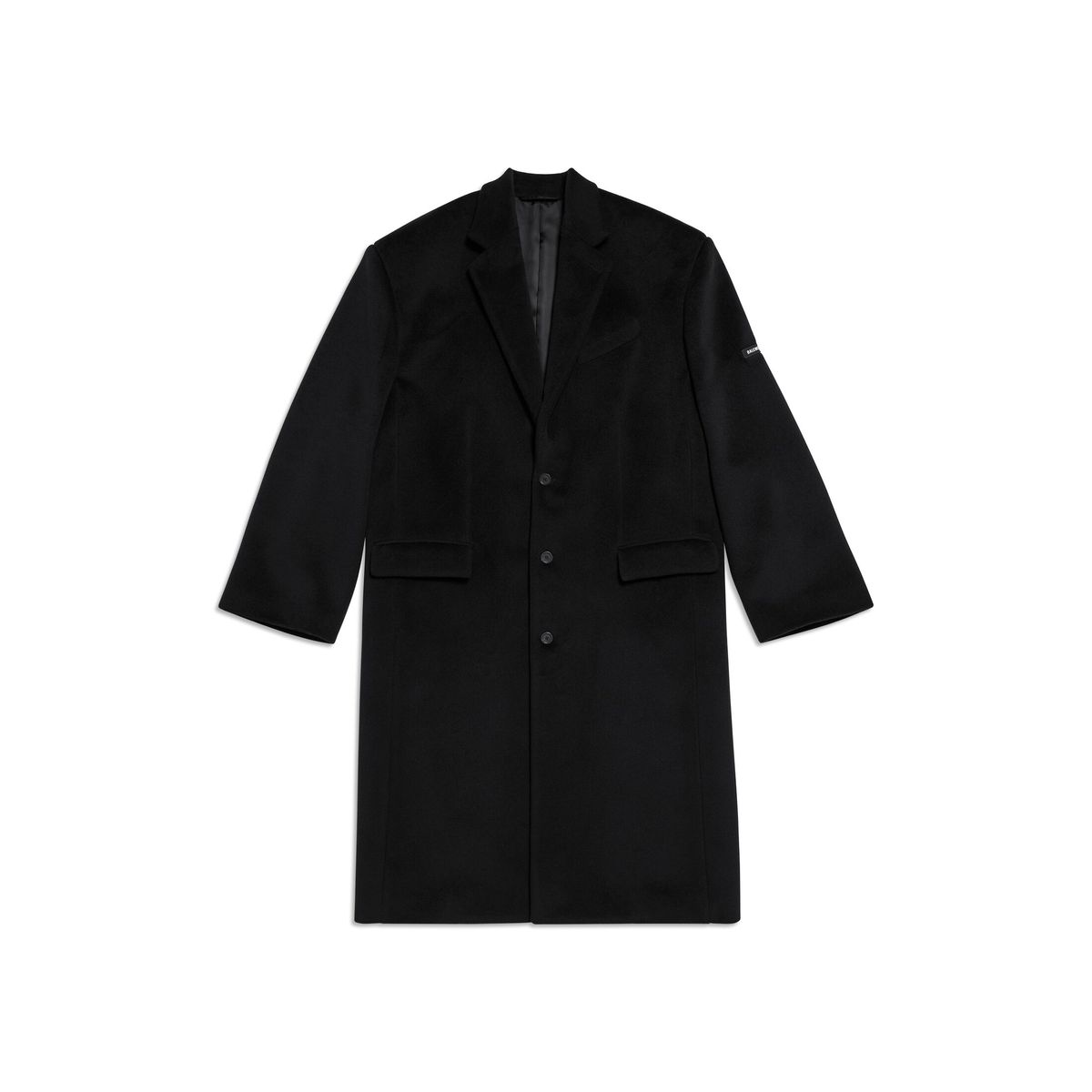 Balenciaga Skater Tailored Coat in black brushed wool | WHAT’S ON THE STAR?