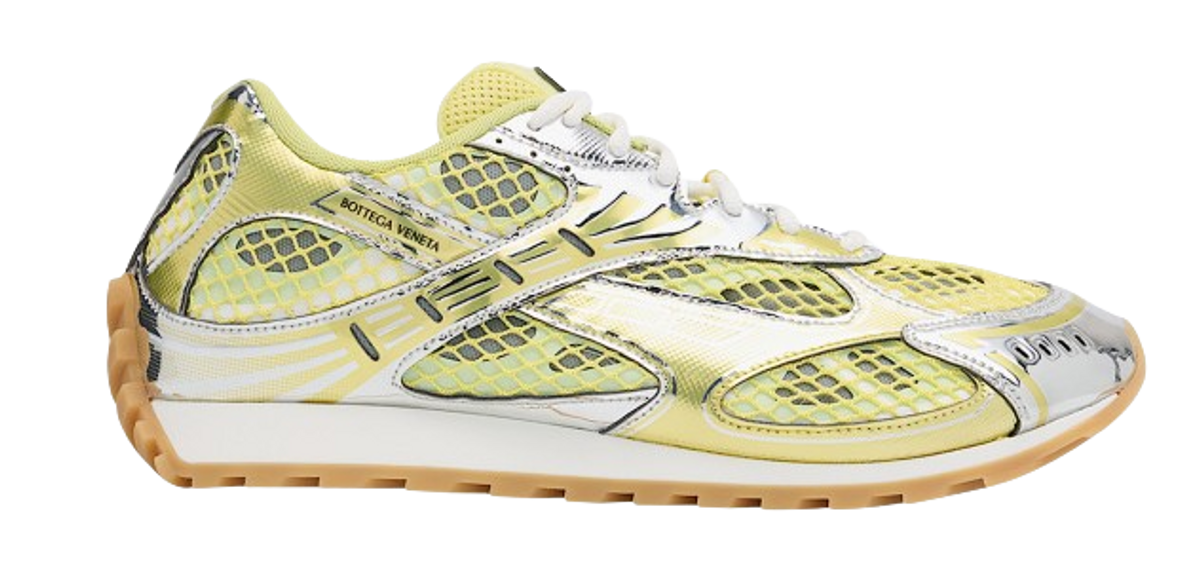 Bottega Veneta Yellow & Silver 'Orbit' Sneakers | WHAT’S ON THE STAR?