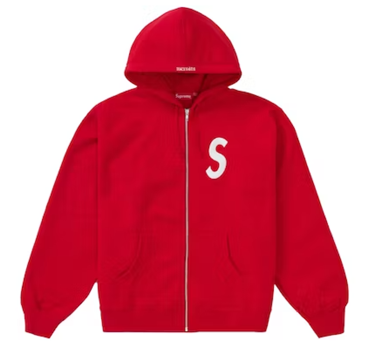 Supreme Red S Logo Zip Up Hoodie | WHAT’S ON THE STAR?