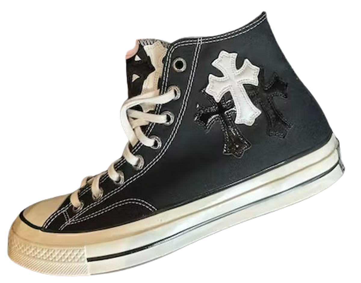 Converse × Chrome Hearts Black Cross Patch Sneakers | WHAT’S ON THE STAR?