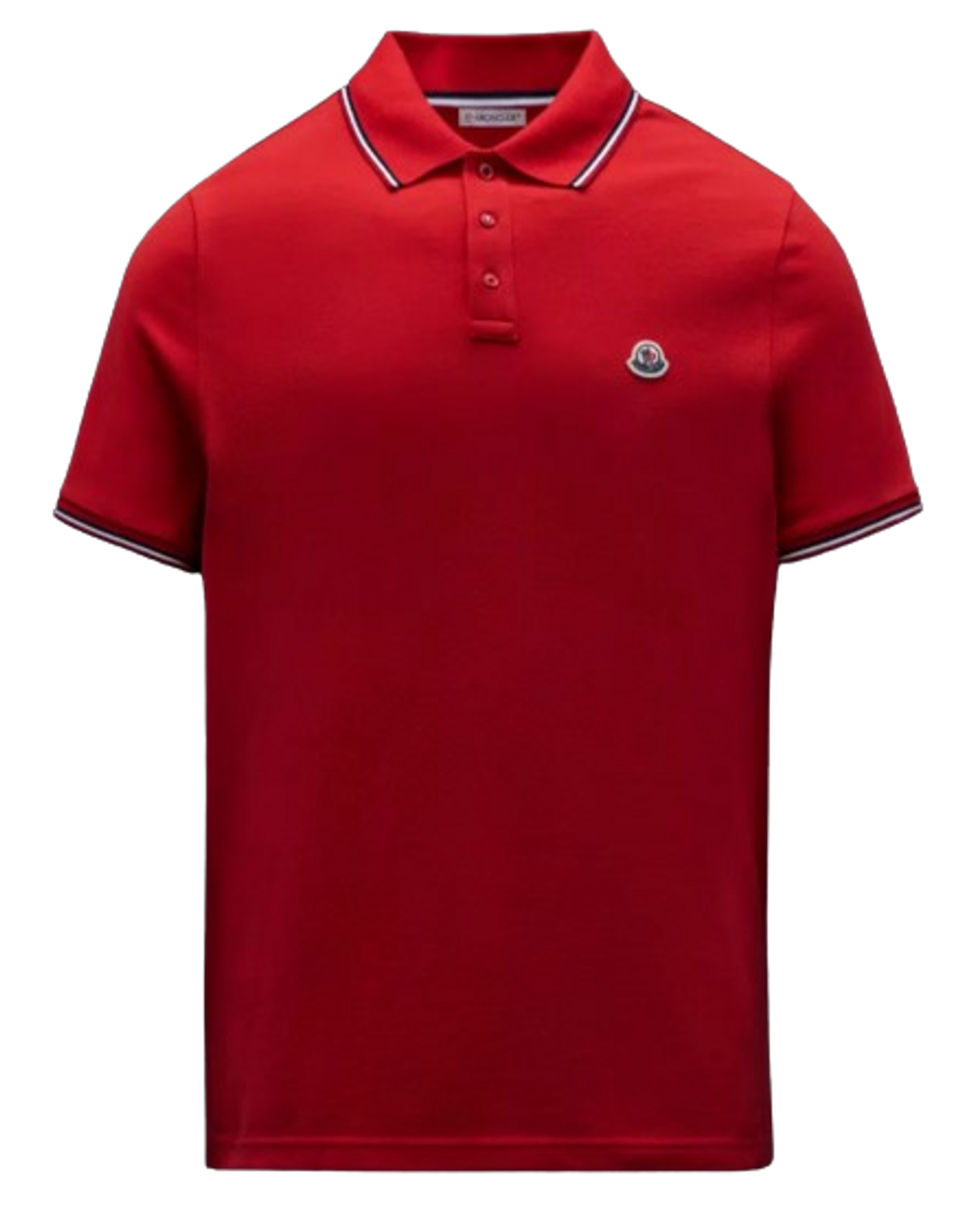 Moncler Red Polo Avec Logo Shirt | WHAT’S ON THE STAR?