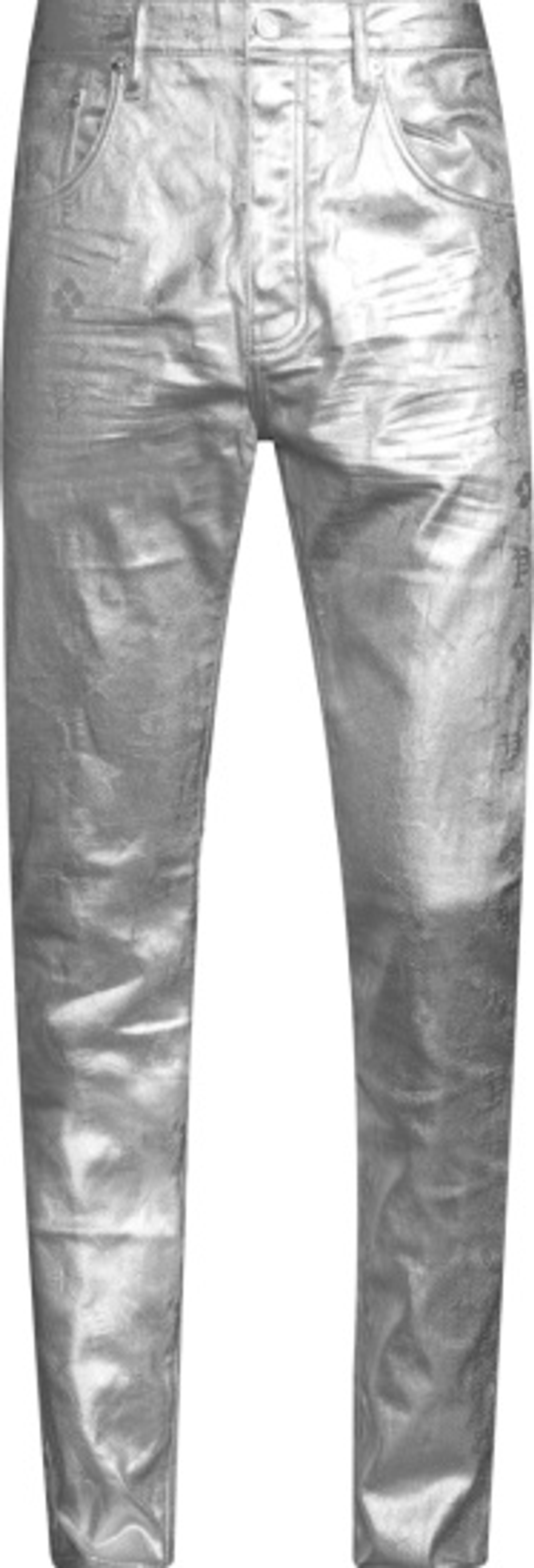 Purple Brand Gray Metallic Monogram Jeans | WHAT’S ON THE STAR?