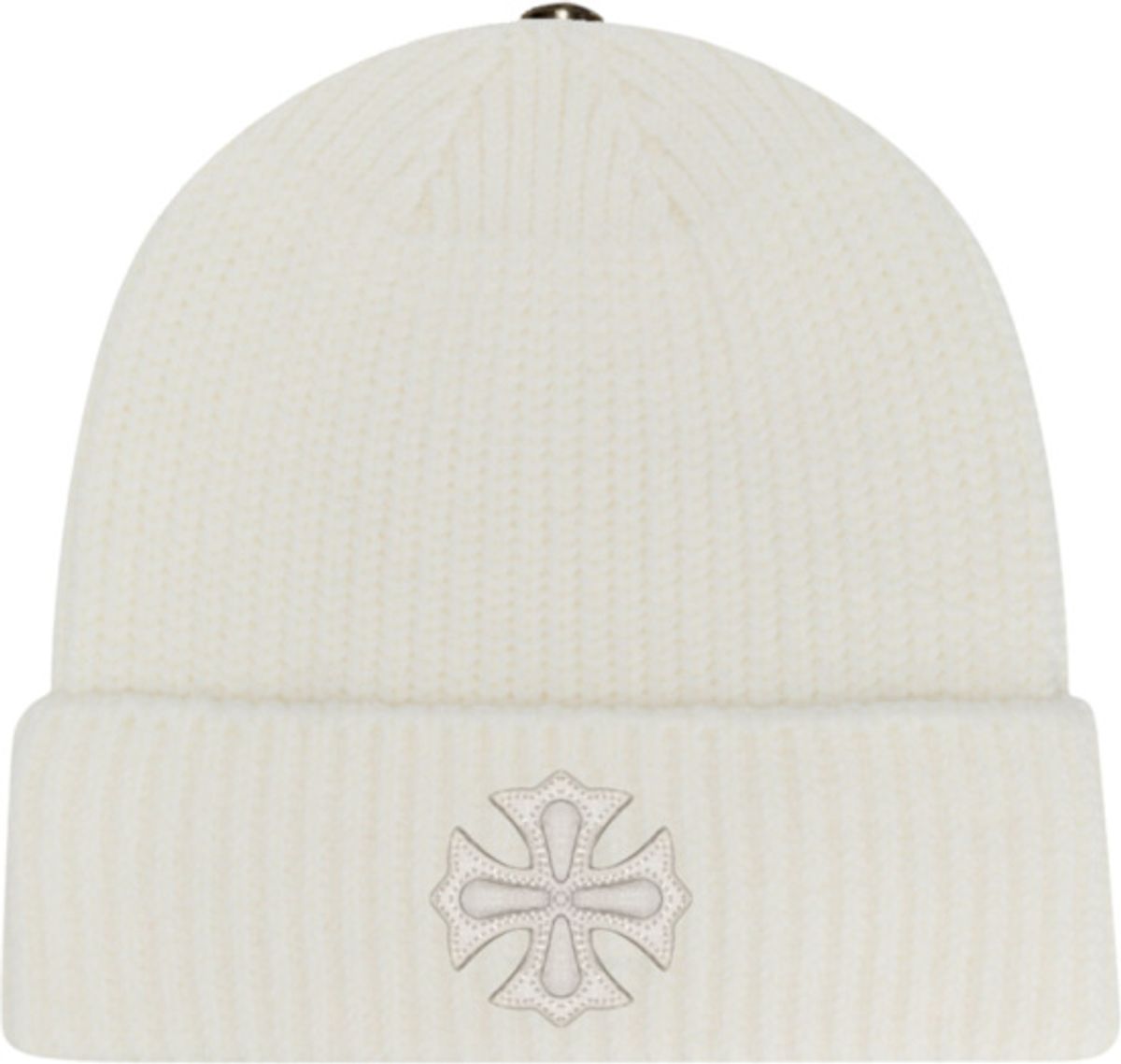 Chrome Hearts White Cross Beanie Hat | WHAT’S ON THE STAR?