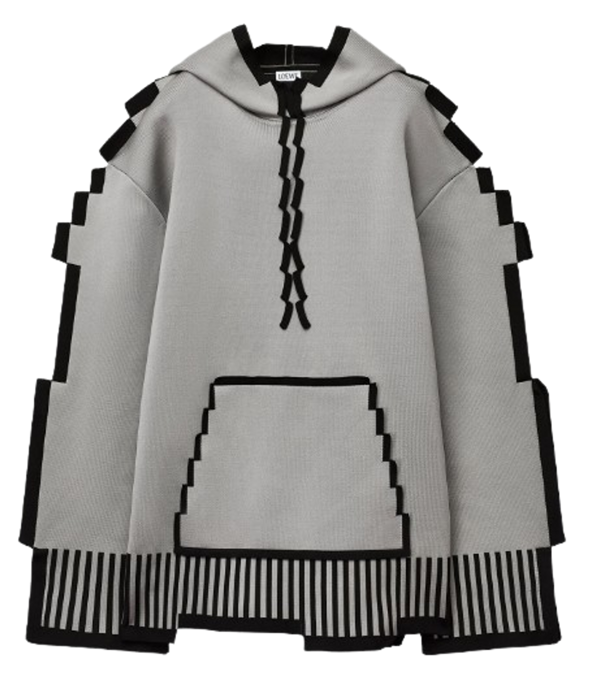Loewe Grey Pixelated Hoodie | WHAT’S ON THE STAR?