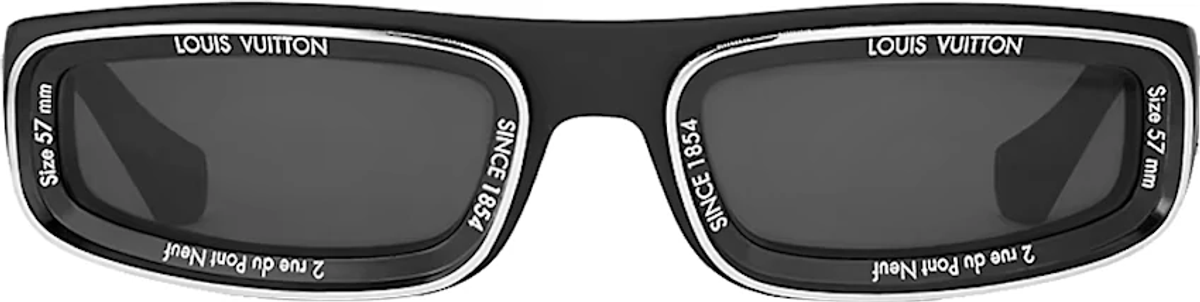 Louis Vuitton Black Narrow LV Super Vision Sunglasses | WHAT’S ON THE STAR?