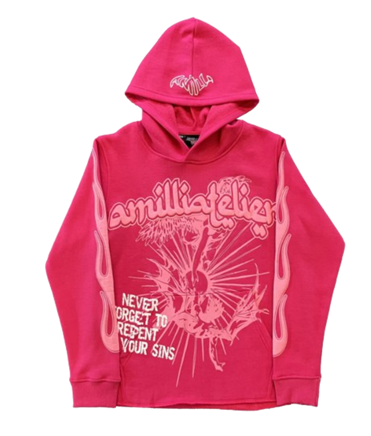 Amilli Atelier Never Forget Pink Hoodie | WHAT’S ON THE STAR?