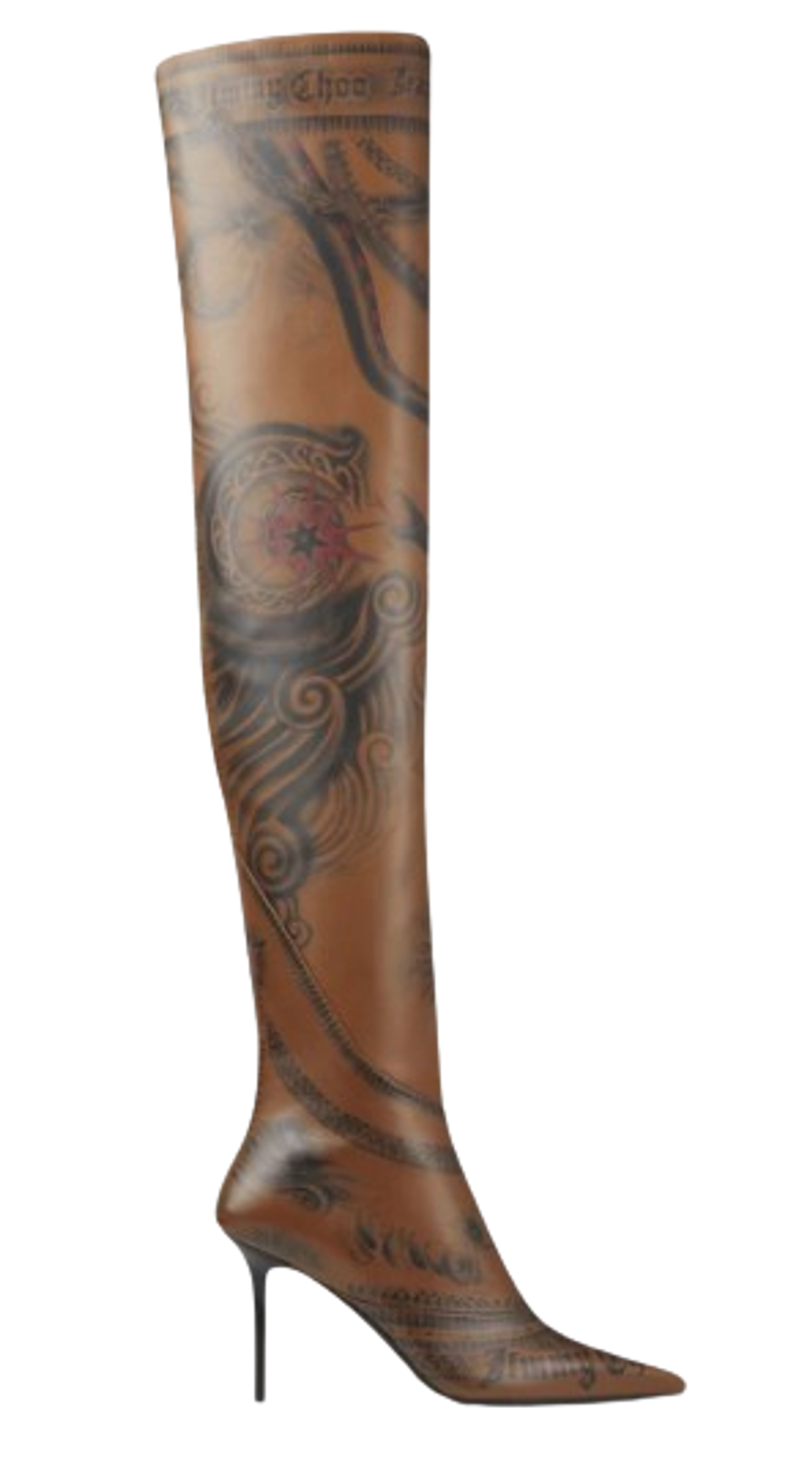 Jean Paul Gaultier × Jimmy Choo 90mm Brown Over The Knee Boots | WHAT’S ...