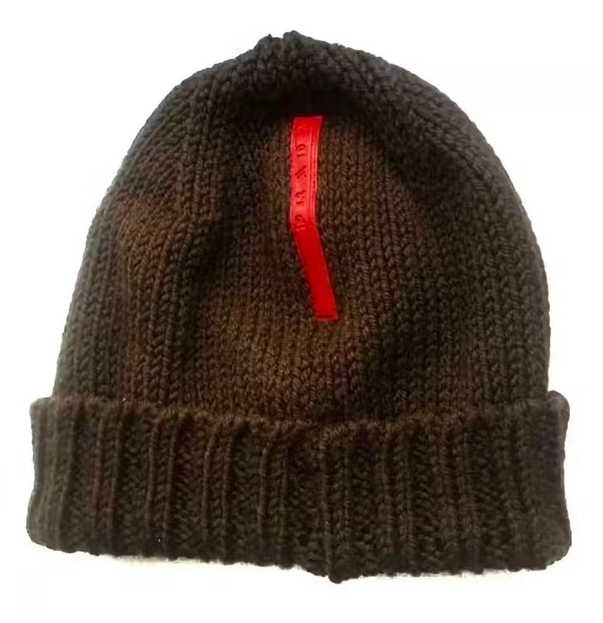 Prada Brown Beanie Wool Hat | WHAT’S ON THE STAR?