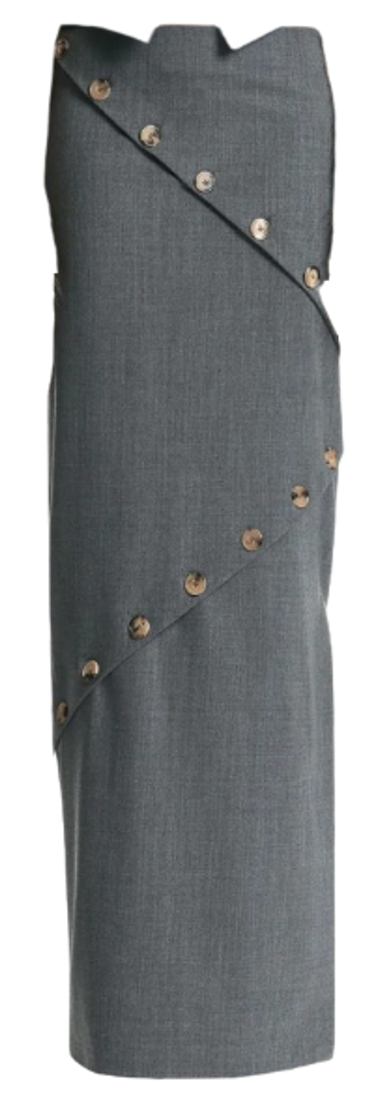 A.W.A.K.E. Mode Grey Buttons Maxi Skirt | WHAT’S ON THE STAR?