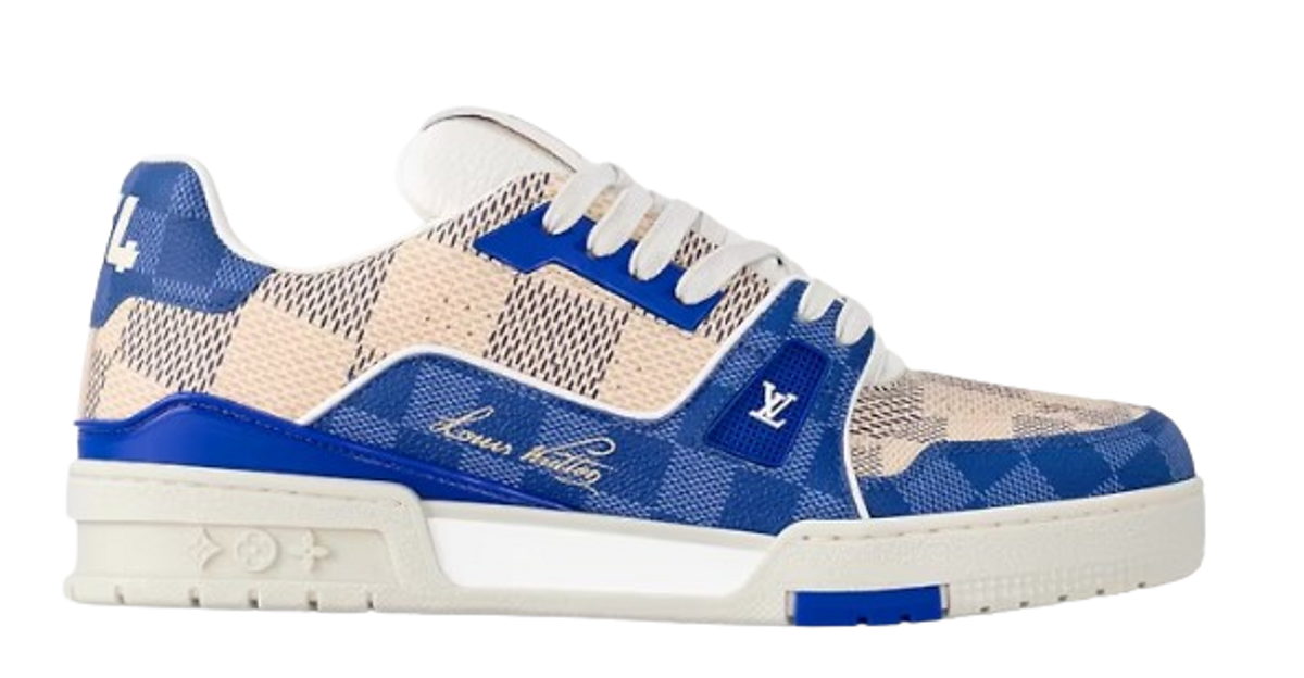 Louis Vuitton Blue LV Trainer Sneakers | WHAT’S ON THE STAR?