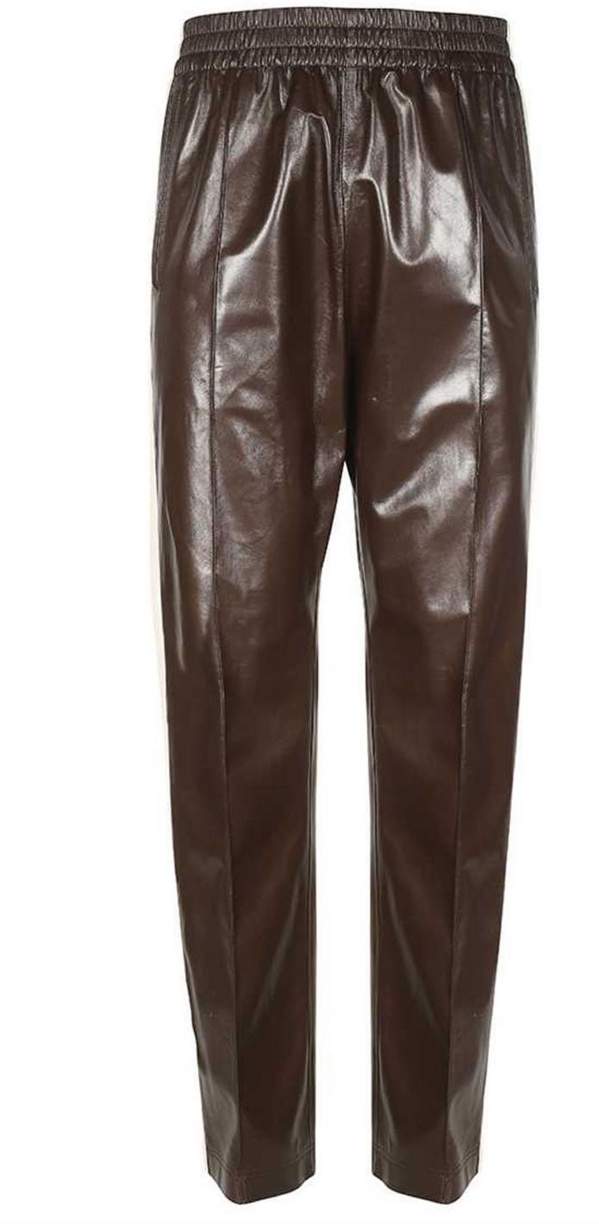 Bottega Veneta Shiny Leather Tracksuit Trousers | WHAT’S ON THE STAR?