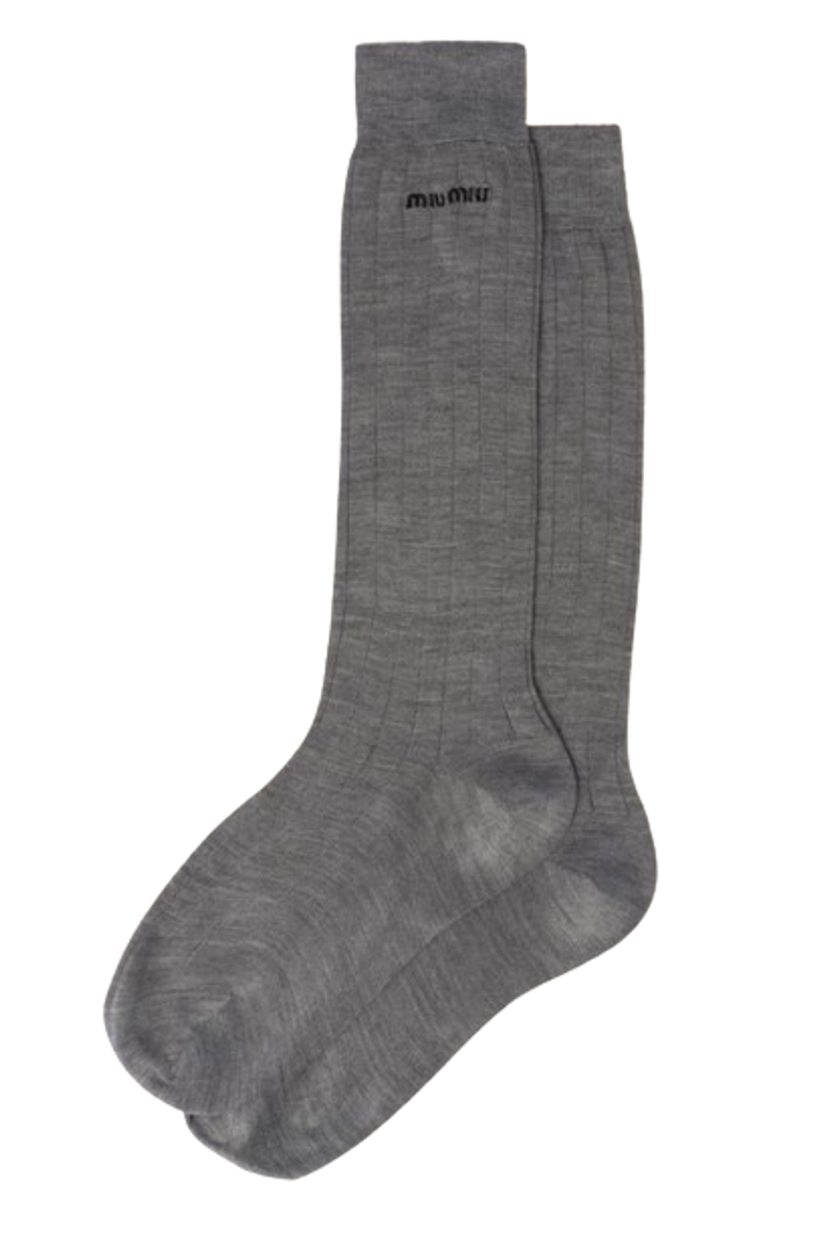 Miu Miu Slate Gray Silk Socks | WHAT’S ON THE STAR?