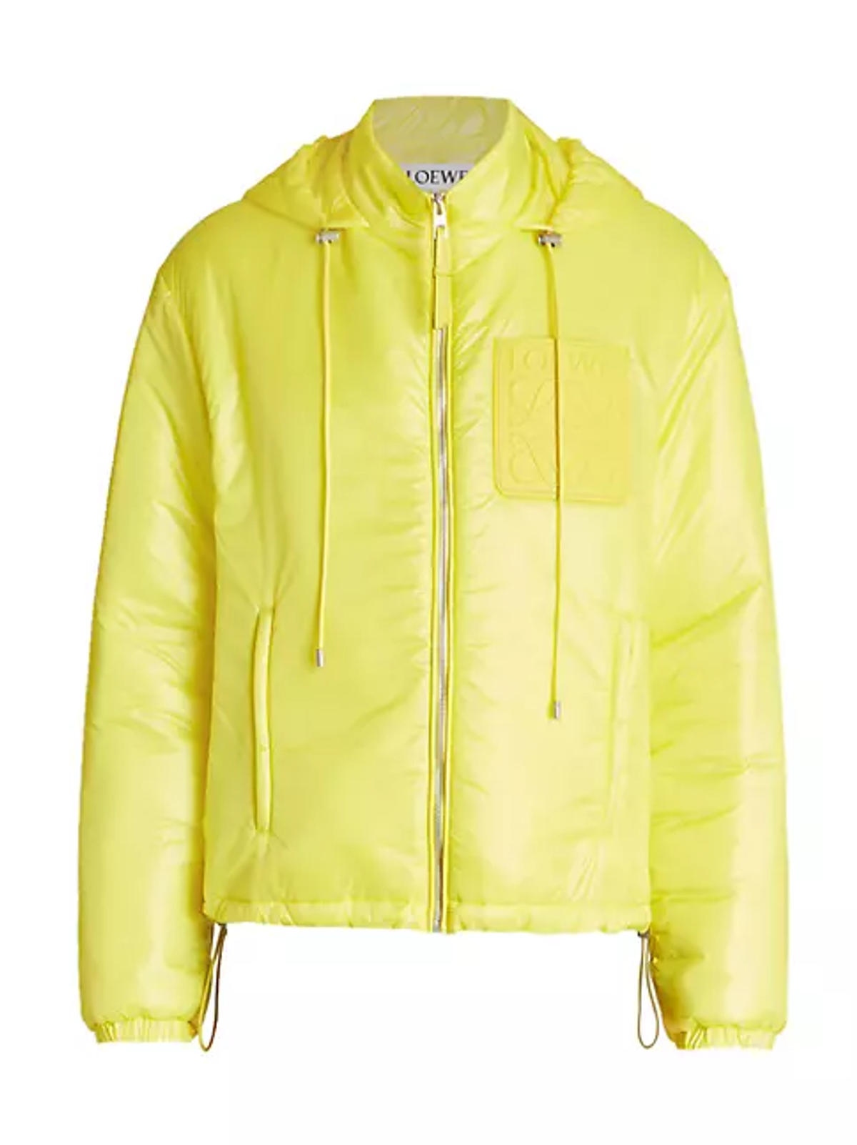 Loewe Yellow Padded Anagram Hooded Parka | WHAT’S ON THE STAR?