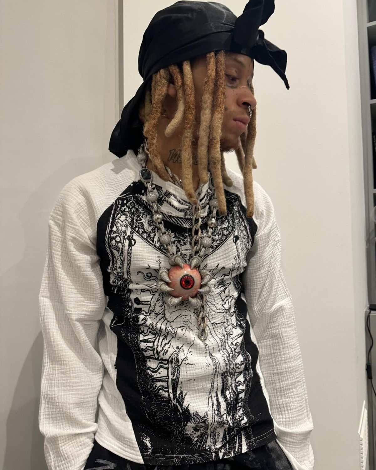 Trippie Redd Outfit From February 6 2024 Whats On The Star
