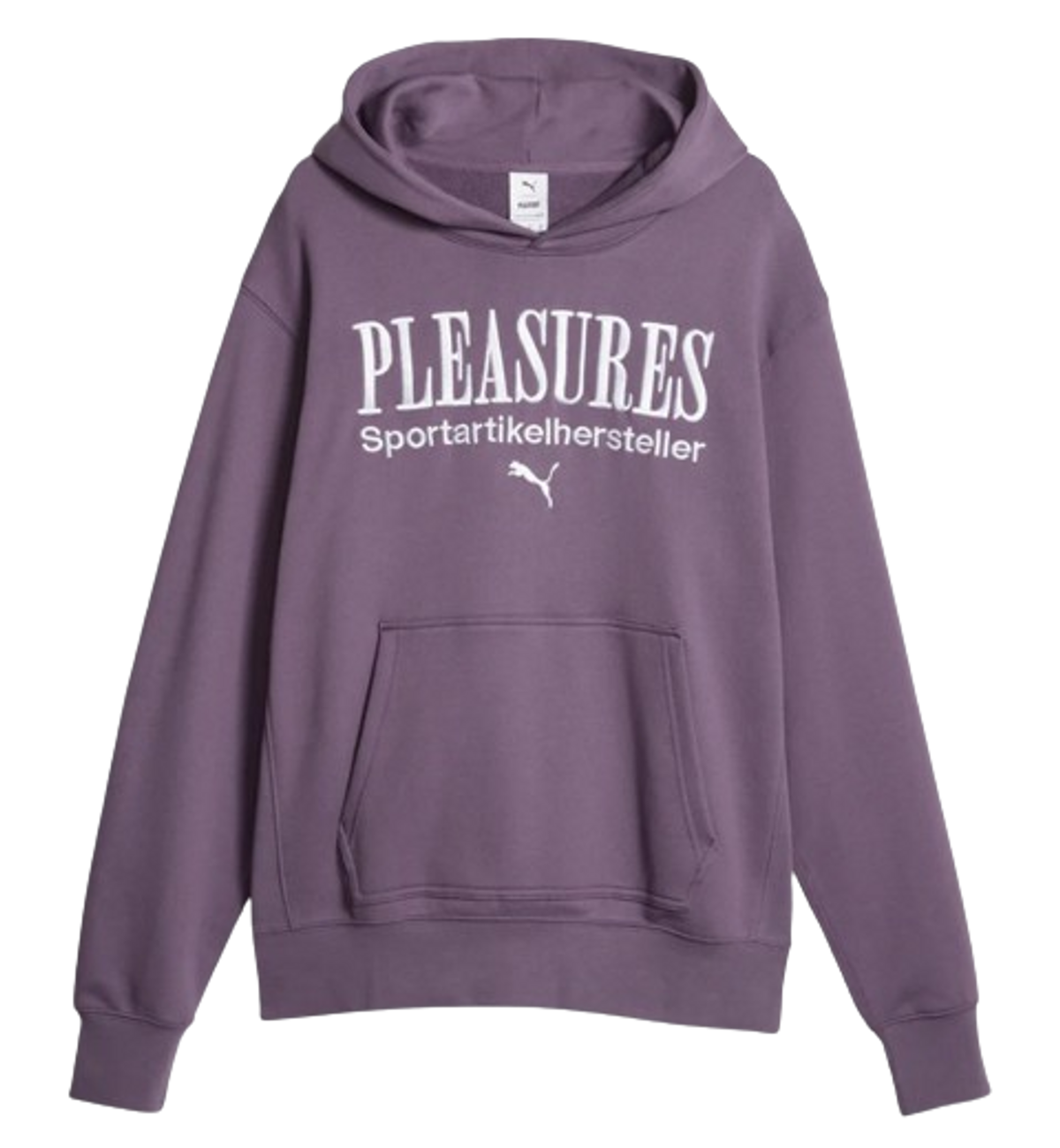 Puma × Pleasures Purple Graphic Hoodie | WHAT’S ON THE STAR?