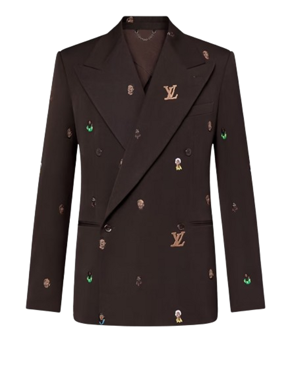 Louis Vuitton Embroidered Double-Breasted Jacket | WHAT’S ON THE STAR?