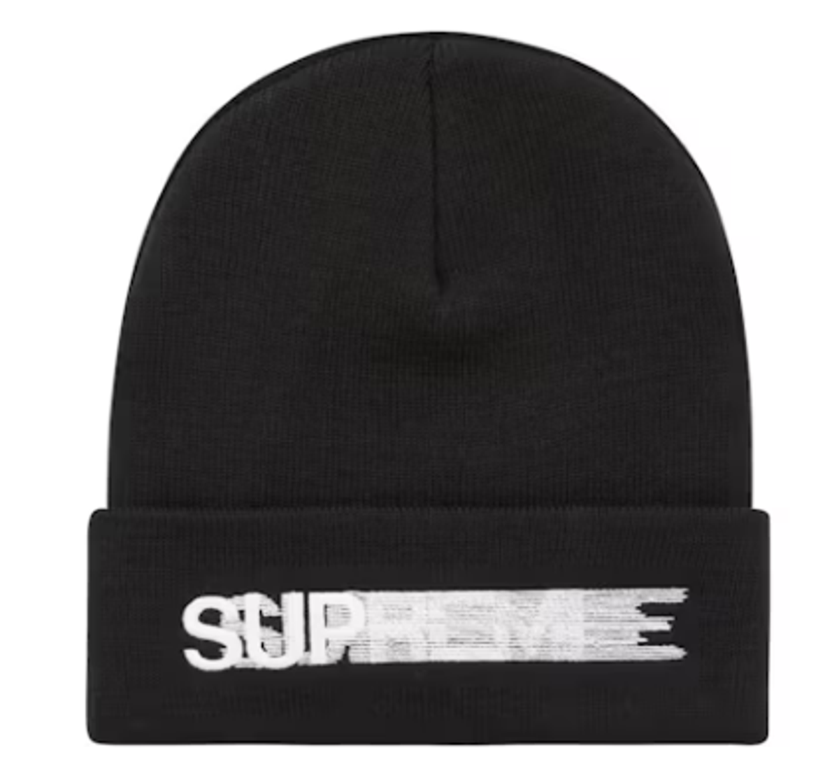 Supreme Black Motion Logo Beanie | WHAT’S ON THE STAR?