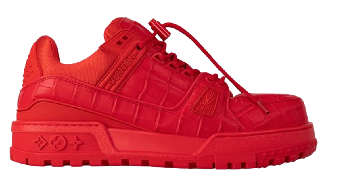 Louis Vuitton Red LV Trainer Maxi Sneakers | WHAT’S ON THE STAR?