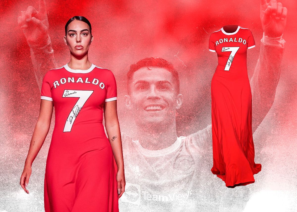 Georgina Rodriguez in Rolando dress at Vetements’ Paris show | WHAT’S ...