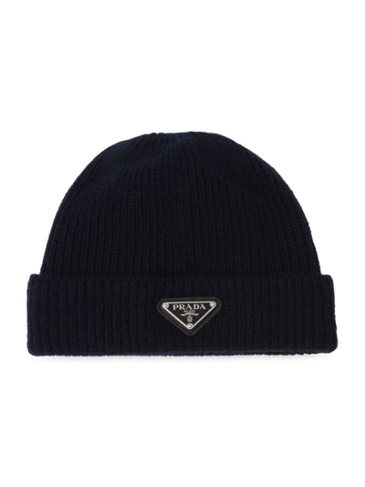 Prada Midnight Blue Wool Blend Beanie Hat | WHAT’S ON THE STAR?