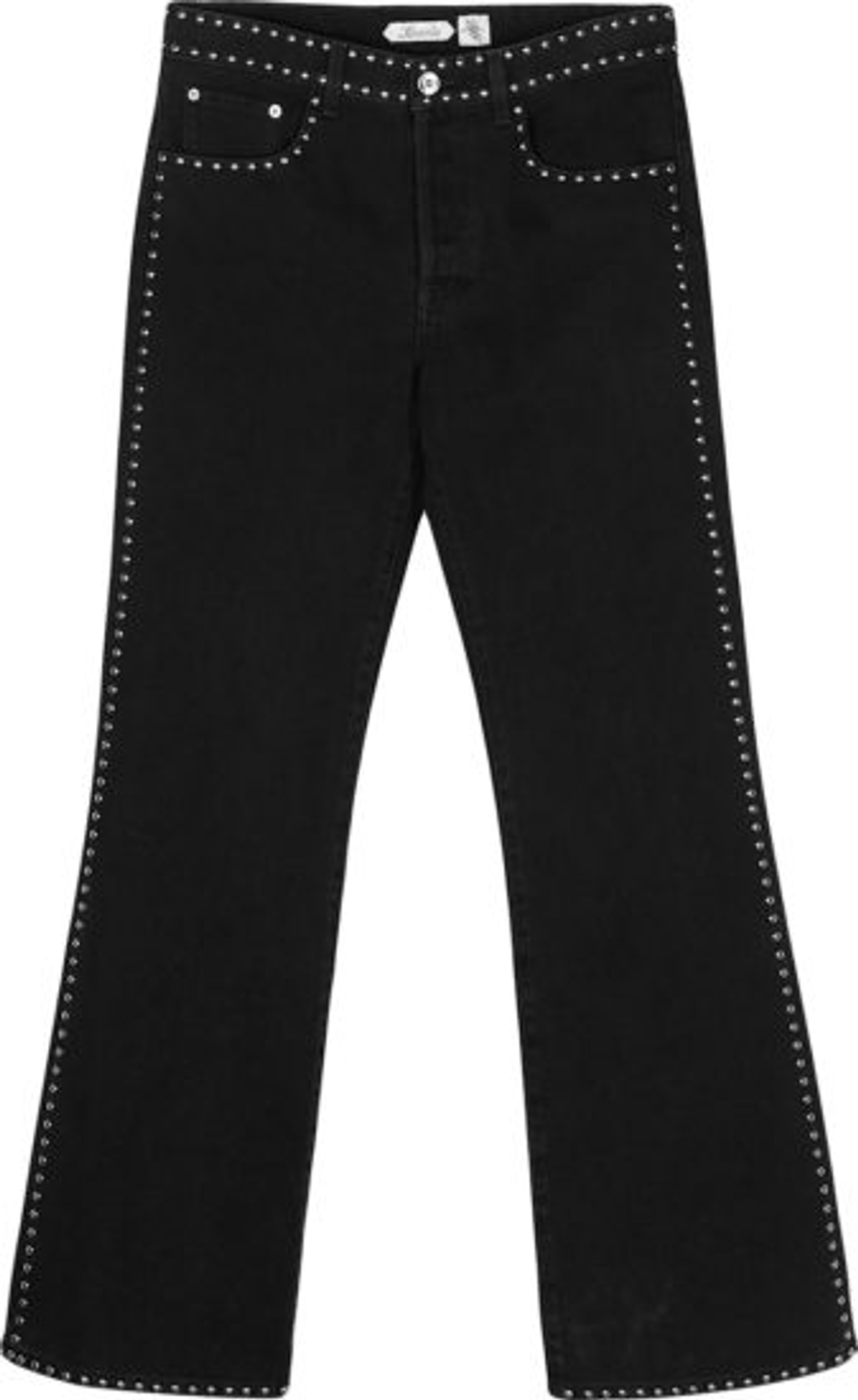 Lanvin × Future Merch Black Studded Flared Pants | WHAT’S ON THE STAR?