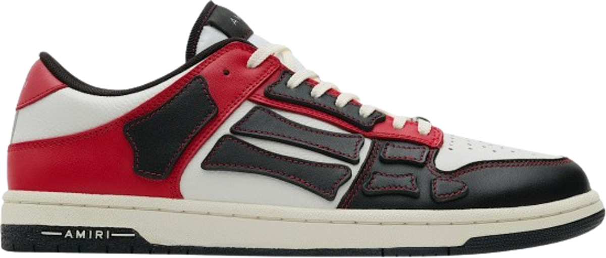 Amiri Black Red White Low 'Skel-Top' Sneakers | WHAT’S ON THE STAR?