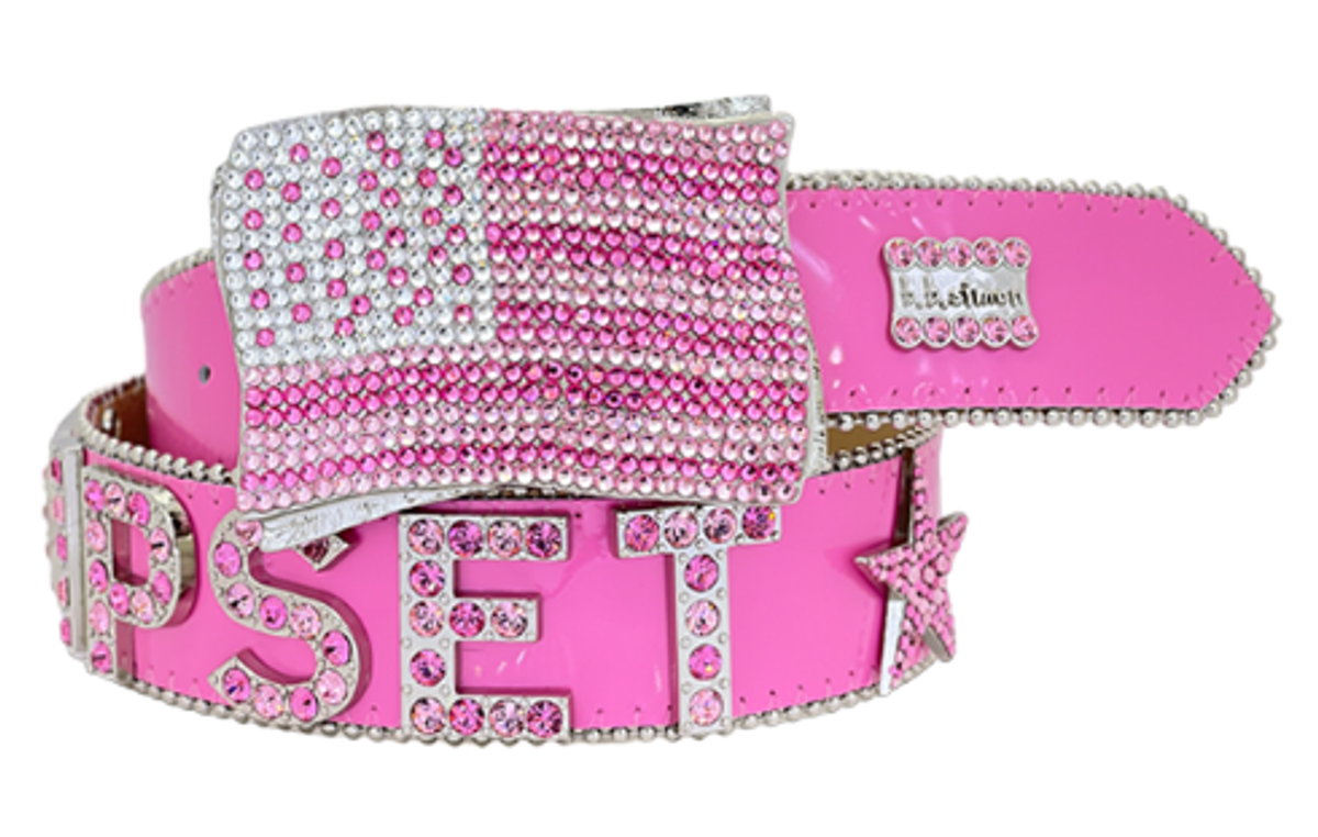 B.B. Simon Pink Flag Dipset Belt | WHAT’S ON THE STAR?