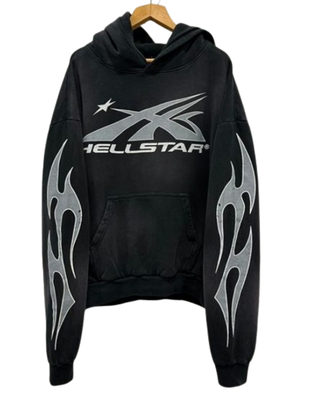 Hellstar Grey Flames Hoodie | WHAT’S ON THE STAR?