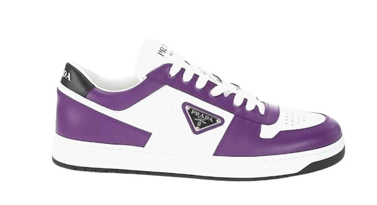 Prada Purple Downtown Leather Sneakers | WHAT’S ON THE STAR?